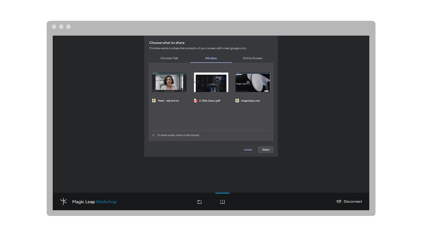 Workshop User Guide – Care | Magic Leap
