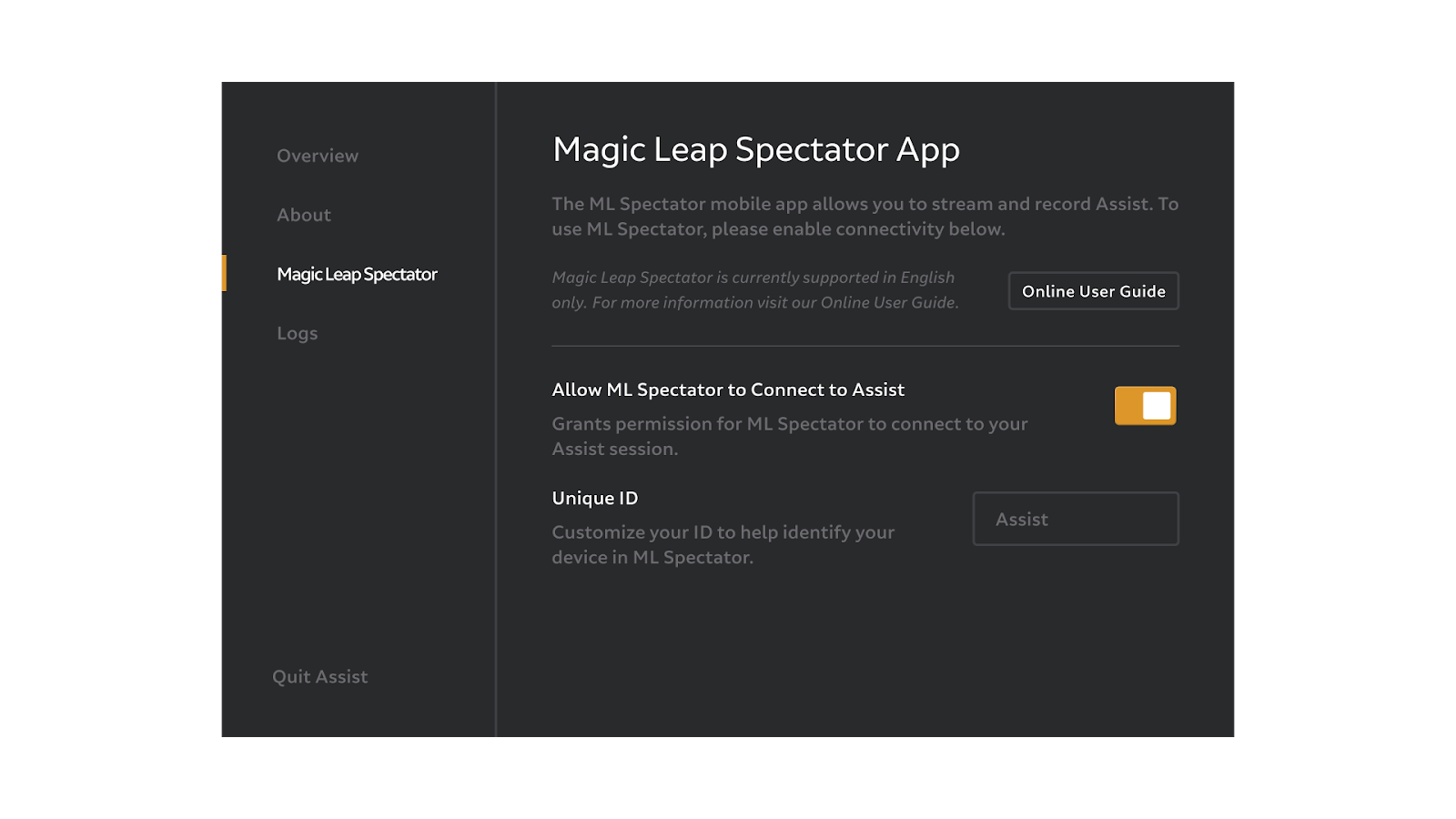 Assist User Guide – Care | Magic Leap